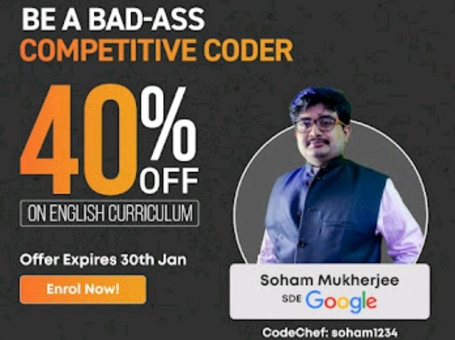Rohit Punde on LinkedIn: #competitiveprogramming #codechef #coding # ... Rohit Punde on LinkedIn: #competitiveprogramming #codechef #coding # ...
