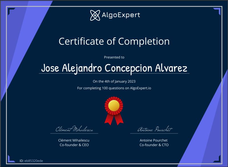 José Alejandro Concepción Alvarez on LinkedIn: #algorithms # ... José Alejandro Concepción Alvarez on LinkedIn: #algorithms # ...