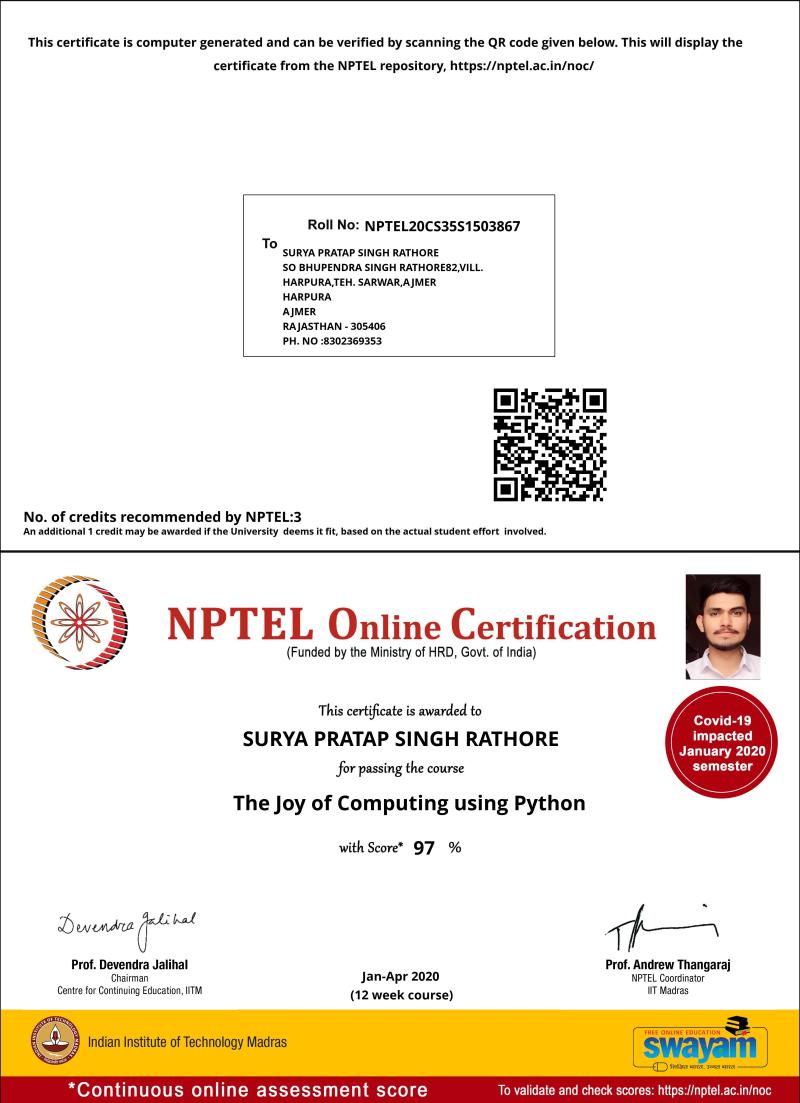 Surya Pratap Singh rathore on LinkedIn: #python #computing # ... Surya Pratap Singh rathore on LinkedIn: #python #computing # ...