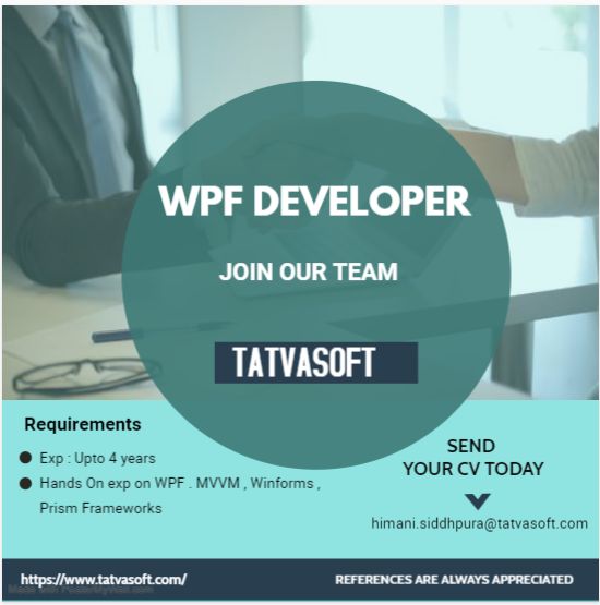 Himani S on LinkedIn: #wpf #wpf #mvvm #prism #windowsapplication # ... Himani S on LinkedIn: #wpf #wpf #mvvm #prism #windowsapplication # ...
