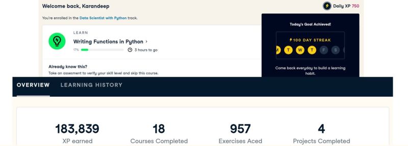 Karandeep Singh on LinkedIn: #100daysoflearning #datacamp # ... Karandeep Singh on LinkedIn: #100daysoflearning #datacamp # ...