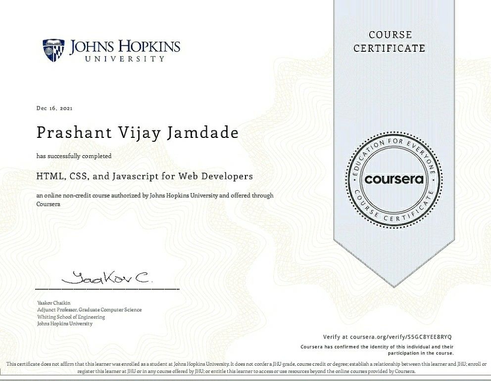 PRASHANT JAMDADE on LinkedIn: #html5 #css #javascript #webdevelopment # ... PRASHANT JAMDADE on LinkedIn: #html5 #css #javascript #webdevelopment # ...