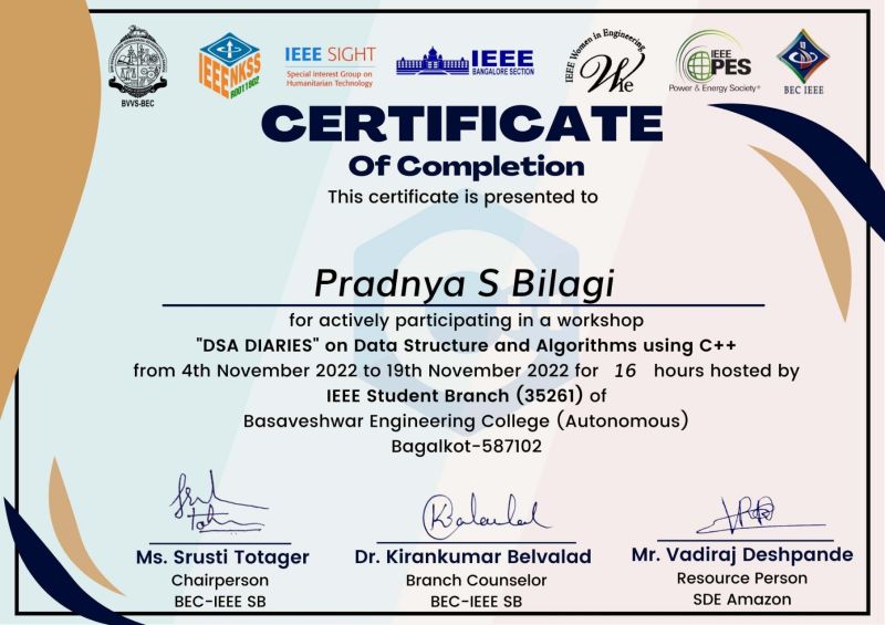 Pradnya Bilagi on LinkedIn: #dsa Pradnya Bilagi on LinkedIn: #dsa