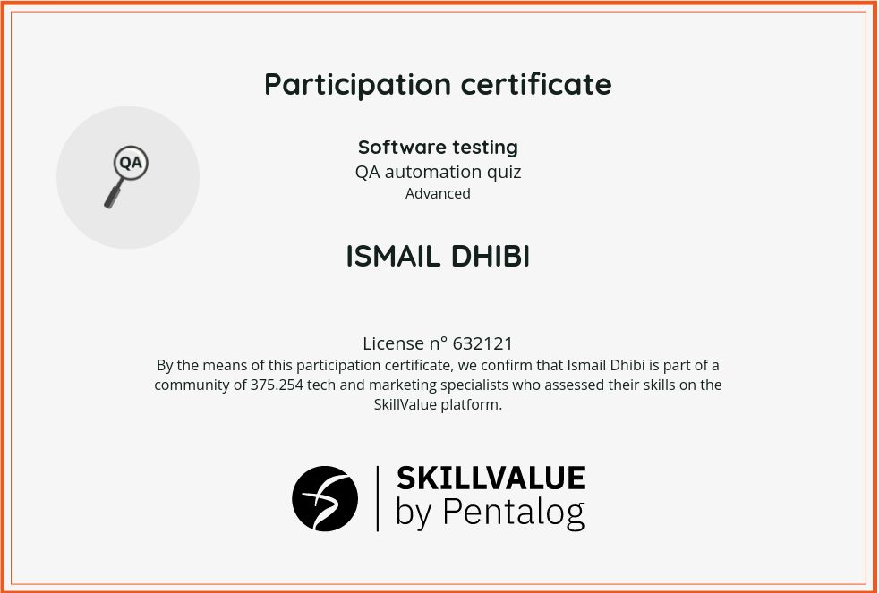 Ismail DHIBI on LinkedIn: #qa_automation #qa #quiz Ismail DHIBI on LinkedIn: #qa_automation #qa #quiz