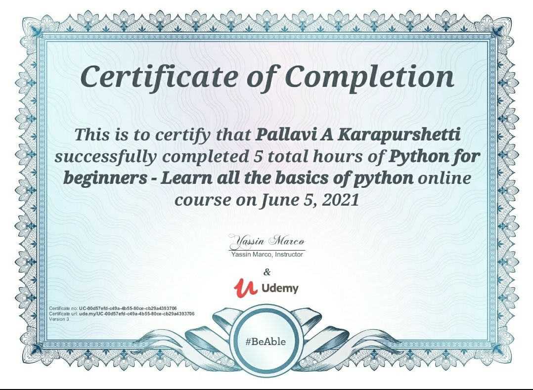 Pallavi K on LinkedIn: #learning #python #programming Pallavi K on LinkedIn: #learning #python #programming