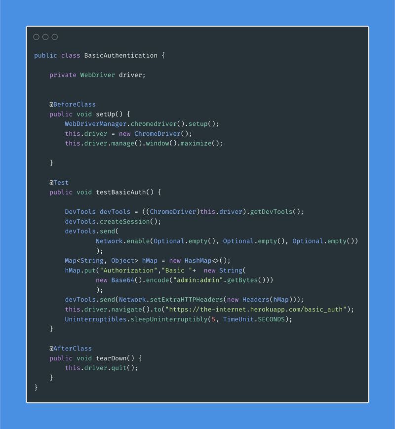 Mohammad Jeeshan on LinkedIn: Basic Authentication using Selenium 4 ... Mohammad Jeeshan on LinkedIn: Basic Authentication using Selenium 4 ...