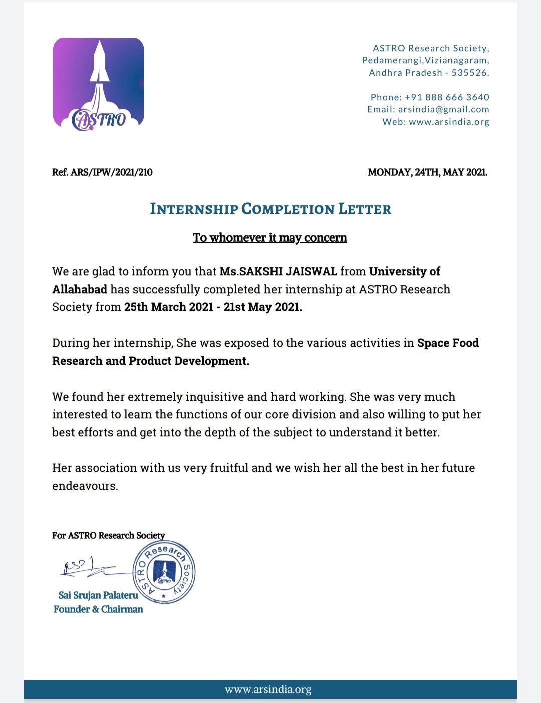 Sakshi Jaiswal on LinkedIn: I am glad to share that I have successfully ... Sakshi Jaiswal on LinkedIn: I am glad to share that I have successfully ...