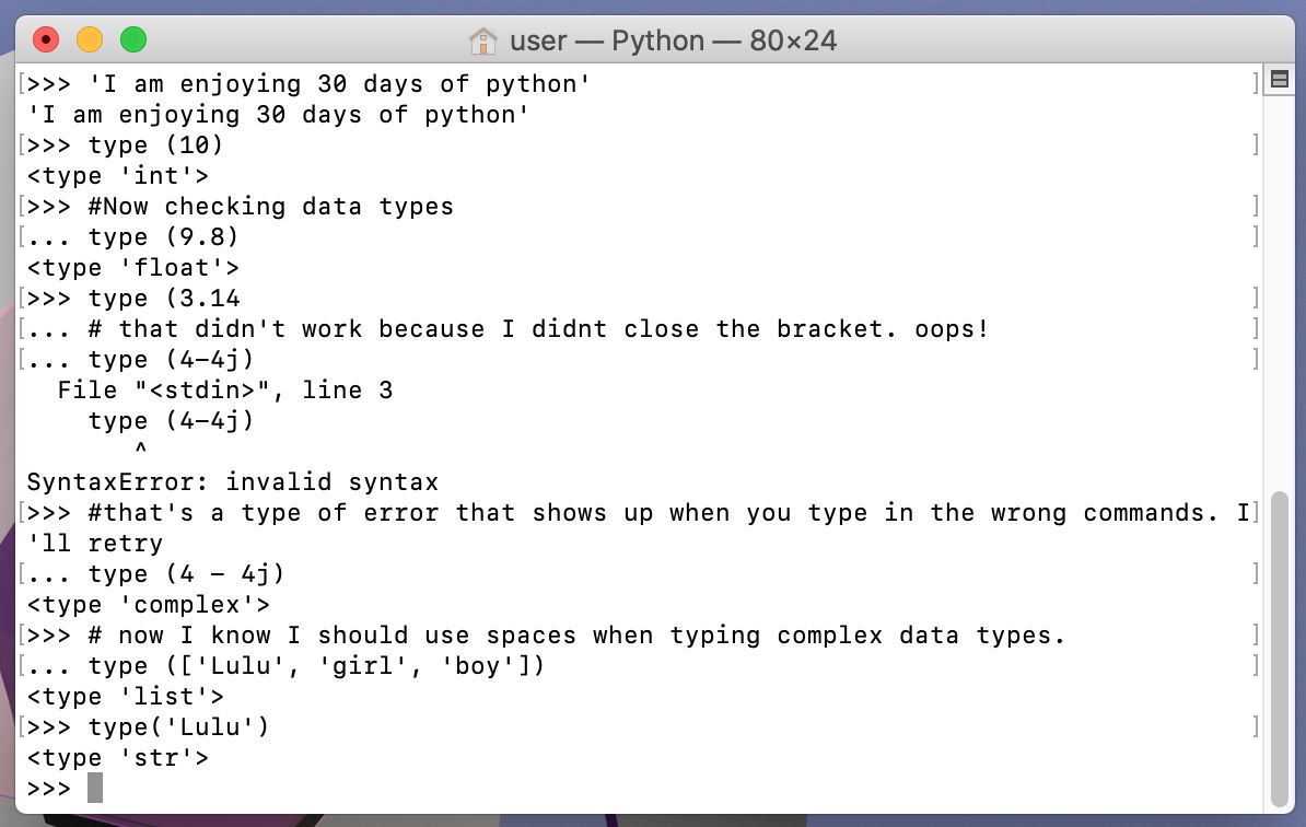Oluchi Nwenyi on LinkedIn: #30daysofpython Oluchi Nwenyi on LinkedIn: #30daysofpython