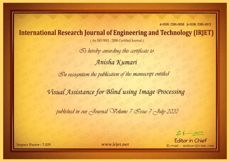 Anisha Kumari on LinkedIn: #irjet #research #publishing #paper Anisha Kumari on LinkedIn: #irjet #research #publishing #paper