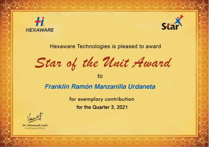 Franklin Mazanilla on LinkedIn: Amazing recognition! Teamwork! Thanks! Franklin Mazanilla on LinkedIn: Amazing recognition! Teamwork! Thanks!