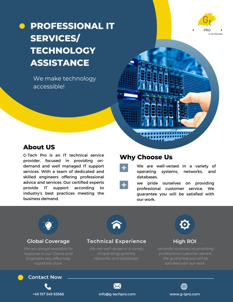 G-TECHPRO USA on LinkedIn: #gtechproitservices G-TECHPRO USA on LinkedIn: #gtechproitservices