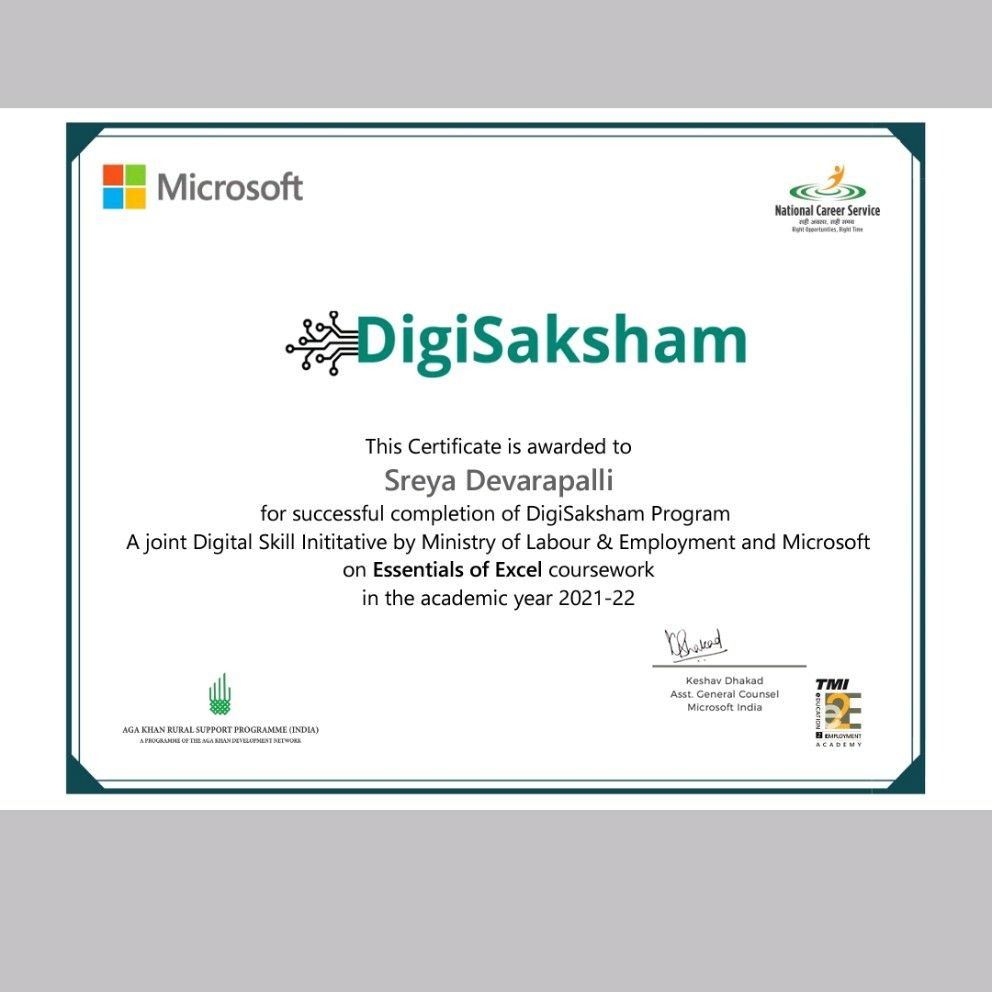 Sreya Devarapalli posted on LinkedIn Sreya Devarapalli posted on LinkedIn