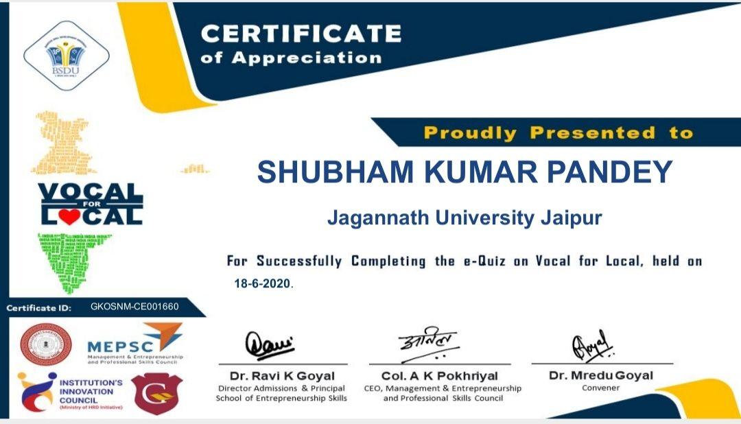 Shubham Pandey on LinkedIn: SHUBHAM KUMAR PANDEY We are pleased to ... Shubham Pandey on LinkedIn: SHUBHAM KUMAR PANDEY We are pleased to ...
