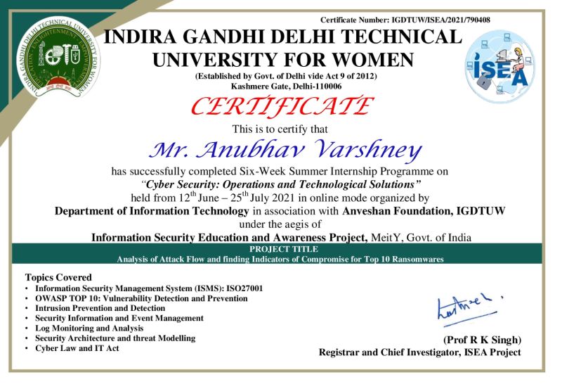 Anubhav Varshney on LinkedIn: I am happy to announce that I have ... Anubhav Varshney on LinkedIn: I am happy to announce that I have ...