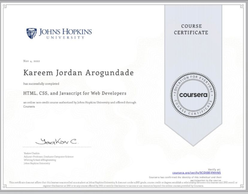 Kareem Arogundade on LinkedIn: #javascript #html #css #language #work # ... Kareem Arogundade on LinkedIn: #javascript #html #css #language #work # ...
