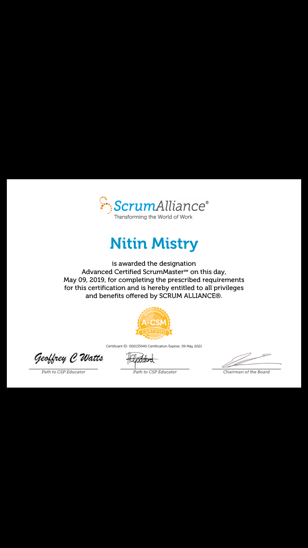 Nitin M on LinkedIn: #acsm #scrumalliance #pathtocsp #agilify # ... Nitin M on LinkedIn: #acsm #scrumalliance #pathtocsp #agilify # ...