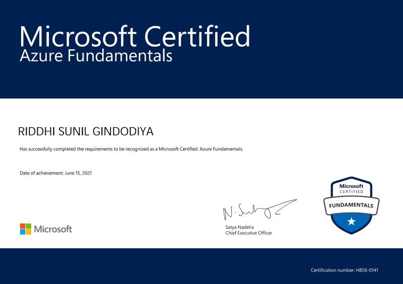 Riddhi Gindodiya on LinkedIn: #microsoftazure #microsoft #microsoft # ... Riddhi Gindodiya on LinkedIn: #microsoftazure #microsoft #microsoft # ...