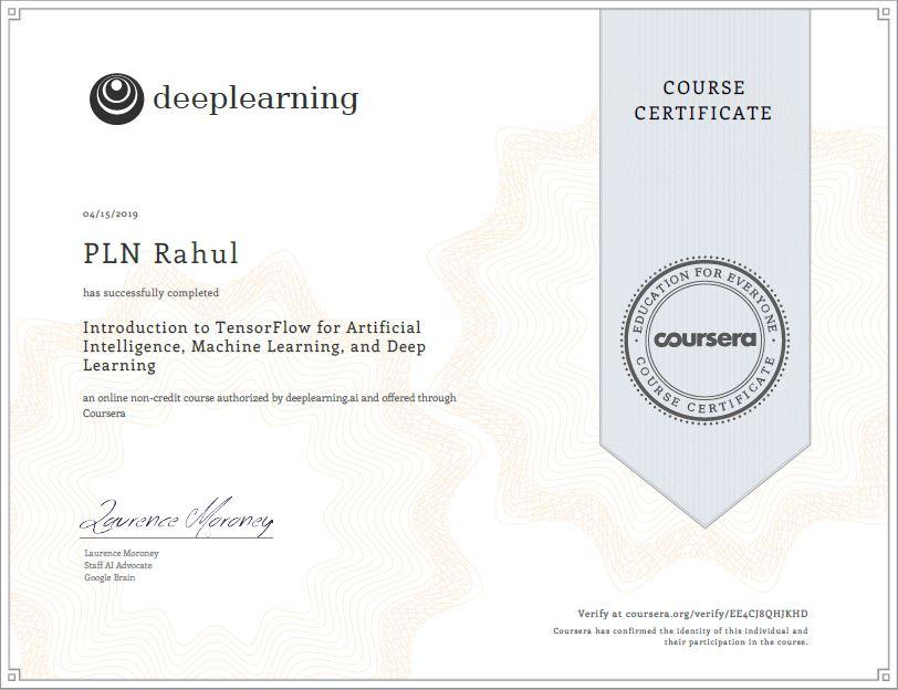 PLN Rahul on LinkedIn: #ai #deeplearning #coursera #andrewng PLN Rahul on LinkedIn: #ai #deeplearning #coursera #andrewng