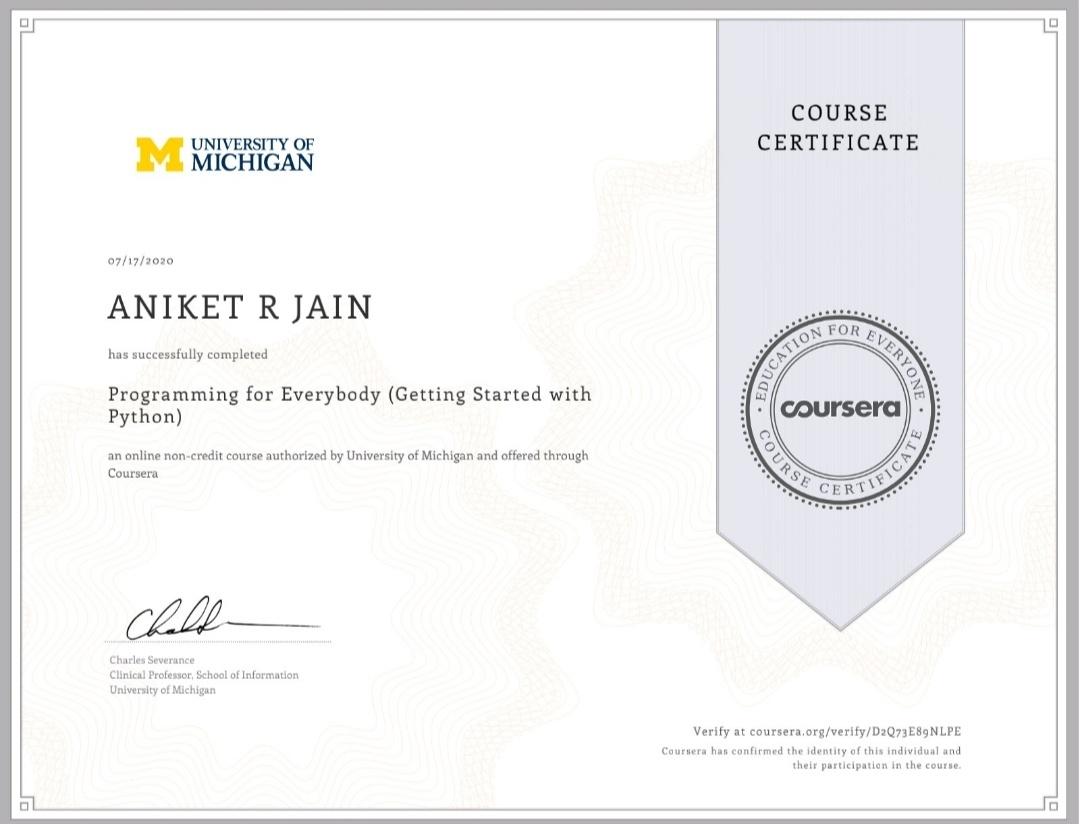 Aniket Jain on LinkedIn: #python3 Aniket Jain on LinkedIn: #python3