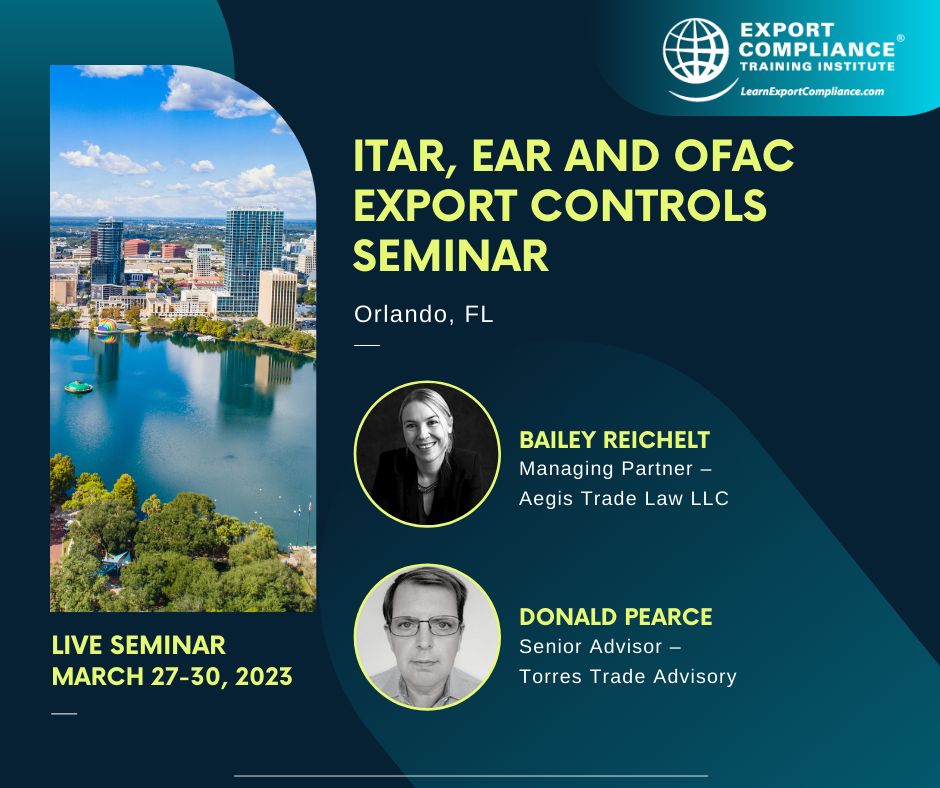 Bailey Reichelt on LinkedIn: #exportcontrols #itar #ear Bailey Reichelt on LinkedIn: #exportcontrols #itar #ear