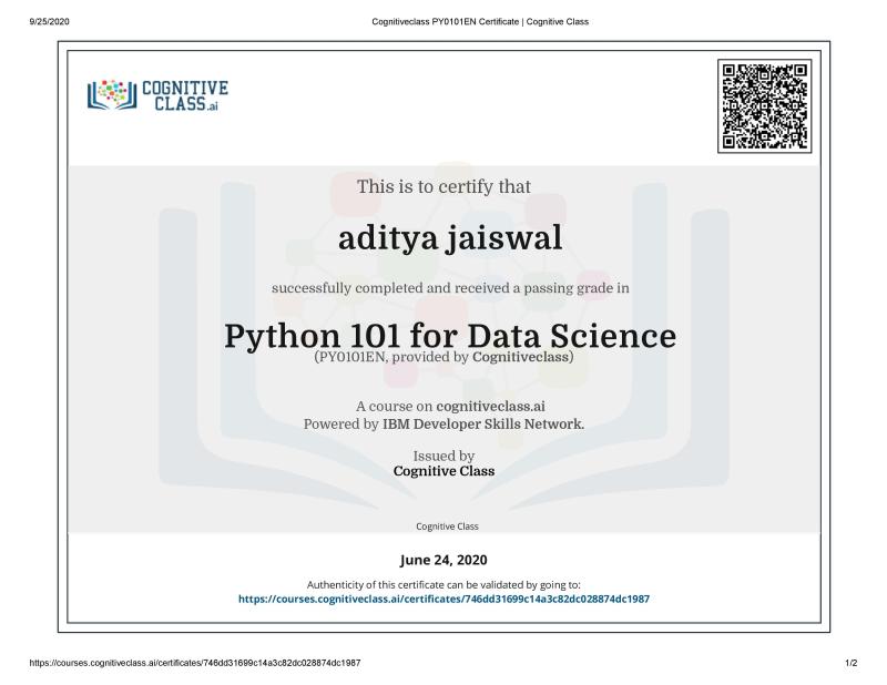 Aditya Jaiswal on LinkedIn: #ibm #pythonprogramming # ... Aditya Jaiswal on LinkedIn: #ibm #pythonprogramming # ...
