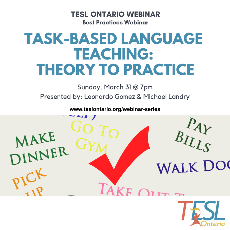 TESL Ontario (Teachers of English as a Second Language) on LinkedIn ... TESL Ontario (Teachers of English as a Second Language) on LinkedIn ...