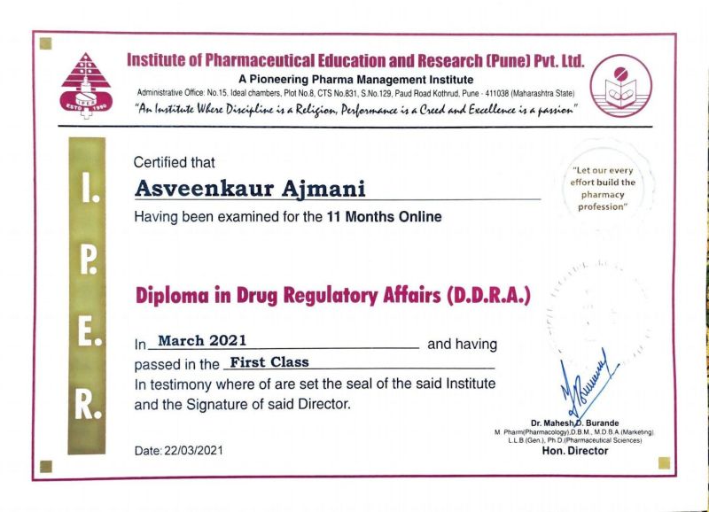 Asveen Kaur on LinkedIn: #drugregulatoryaffairs #knowledgeisgrowing Asveen Kaur on LinkedIn: #drugregulatoryaffairs #knowledgeisgrowing
