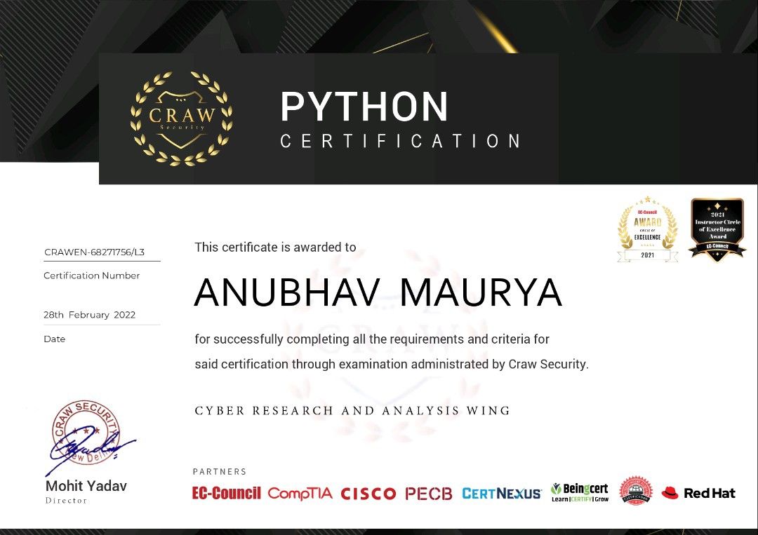 Anubhav Kumar on LinkedIn: #pythonprogramming #pythonlearning #security Anubhav Kumar on LinkedIn: #pythonprogramming #pythonlearning #security