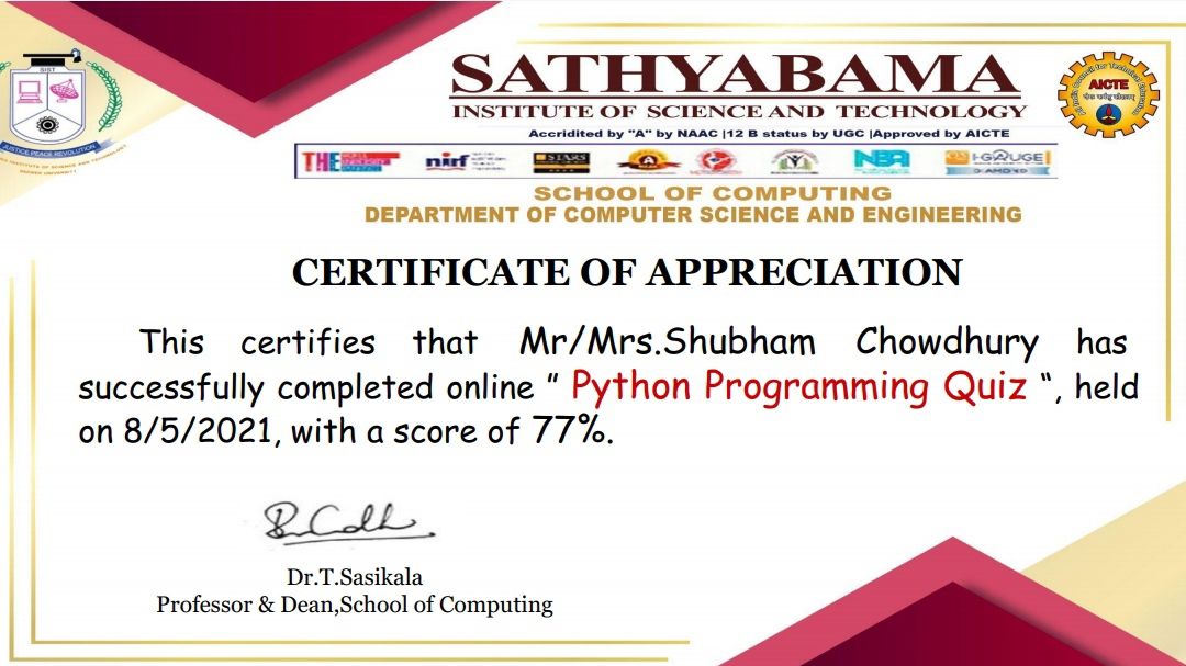 Shubham Chowdhury on LinkedIn: #python #pythonprogramming # ... Shubham Chowdhury on LinkedIn: #python #pythonprogramming # ...