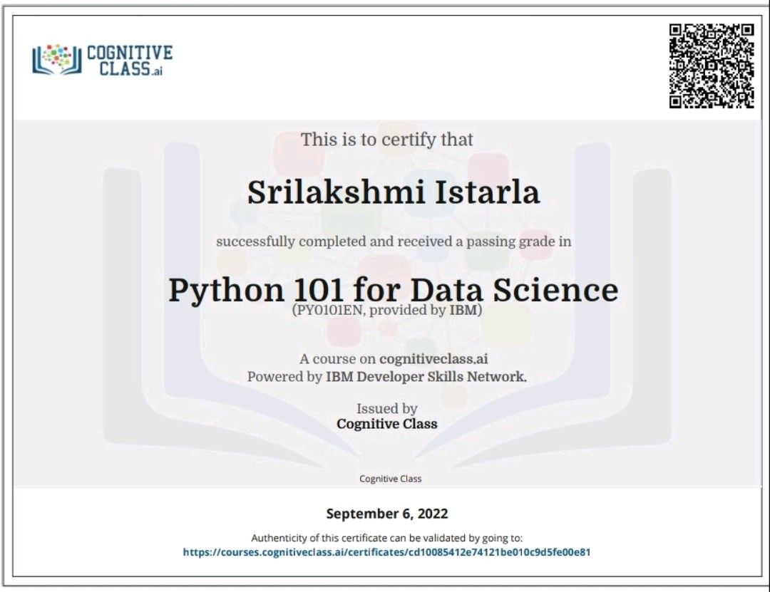Srilakshmi Istarla on LinkedIn: #python Srilakshmi Istarla on LinkedIn: #python