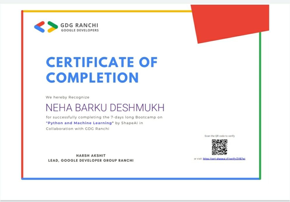 Neha Deshmukh on LinkedIn: #python #machinelearning #ai #ml #learning # ... Neha Deshmukh on LinkedIn: #python #machinelearning #ai #ml #learning # ...