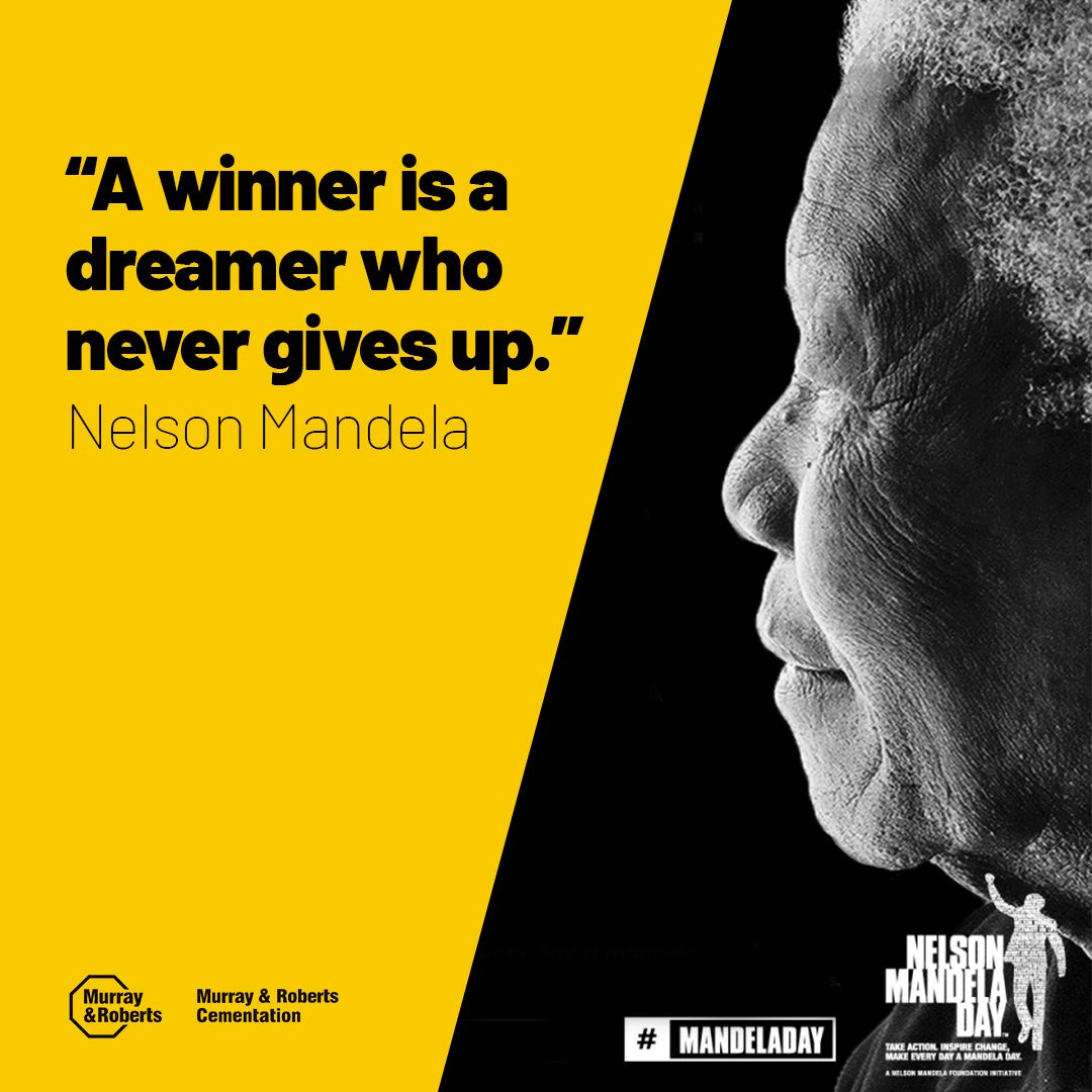 Murray & Roberts Cementation on LinkedIn: #mandeladay Murray & Roberts Cementation on LinkedIn: #mandeladay