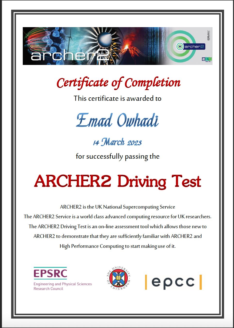 Emad Owhadi on LinkedIn: #supercomputers #hpc #archer2 #supercomputing ... Emad Owhadi on LinkedIn: #supercomputers #hpc #archer2 #supercomputing ...