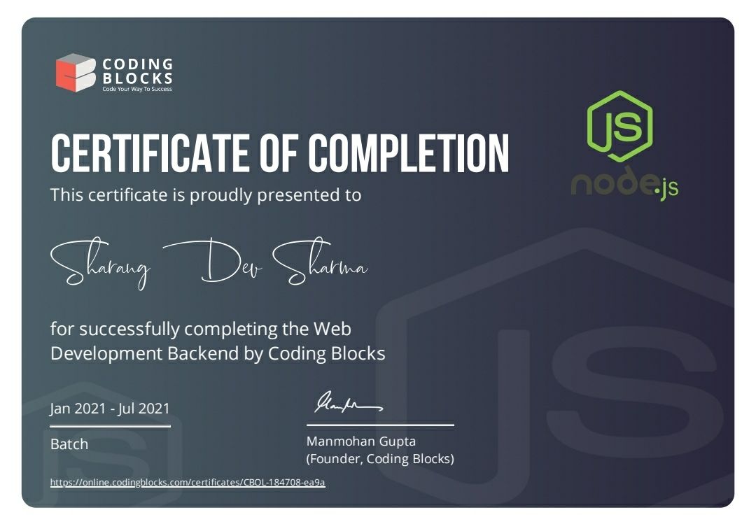 Sharang Dev Sharma on LinkedIn: #coding #javascript #programming # ... Sharang Dev Sharma on LinkedIn: #coding #javascript #programming # ...