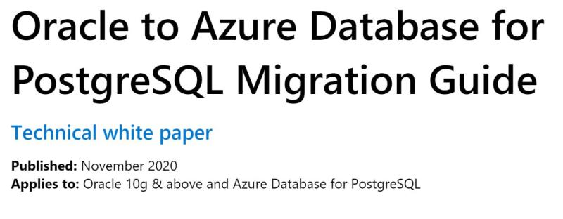 Patrik Bihammar on LinkedIn: #oracle #azure #postgresql Patrik Bihammar on LinkedIn: #oracle #azure #postgresql