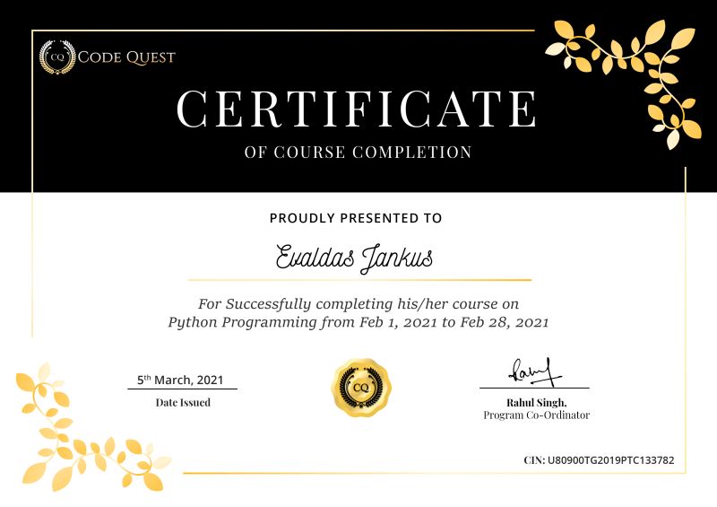 Evaldas Jankus on LinkedIn: #python #newskills #pythonprogramming # ... Evaldas Jankus on LinkedIn: #python #newskills #pythonprogramming # ...