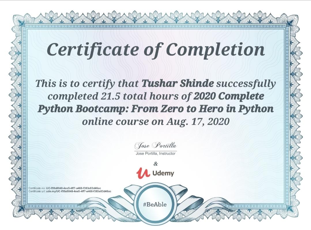 Tushar Shinde on LinkedIn: #python #programming #coding #learning # ... Tushar Shinde on LinkedIn: #python #programming #coding #learning # ...