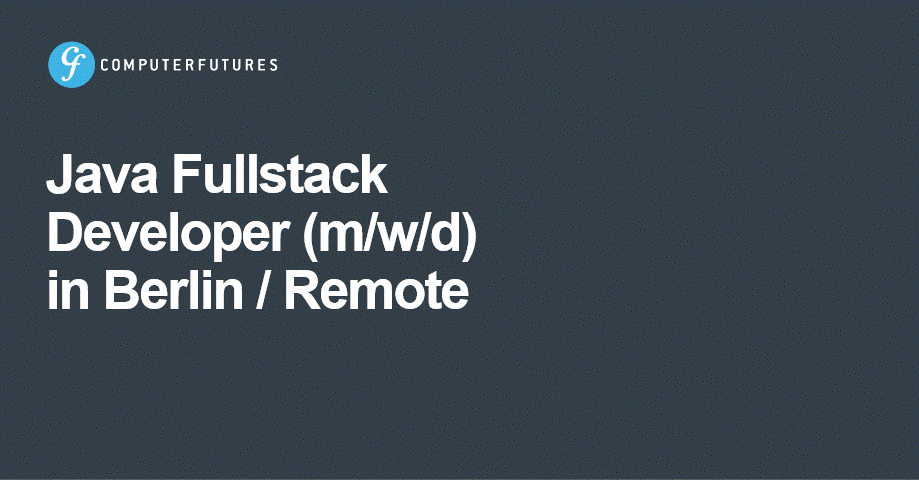 Marco Pfeiffer auf LinkedIn: Java Fullstack Developer (m/w/d) in Berlin ... Marco Pfeiffer auf LinkedIn: Java Fullstack Developer (m/w/d) in Berlin ...