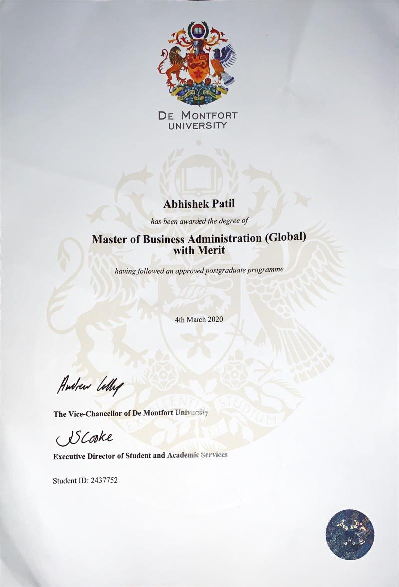Abhishek Patil on LinkedIn: I am thrilled to inform my connections that ... Abhishek Patil on LinkedIn: I am thrilled to inform my connections that ...