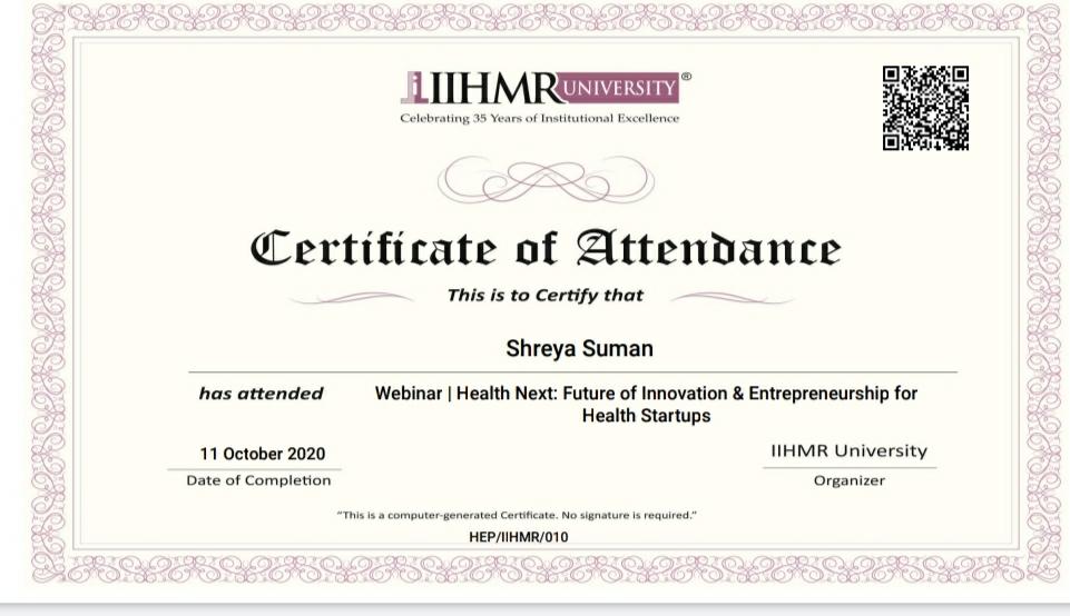 shreya suman on LinkedIn: Attended webinar on Future of innovation ... shreya suman on LinkedIn: Attended webinar on Future of innovation ...