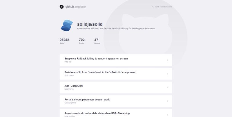 Samuel Formigheri no LinkedIn: #javascript #reactjs #react #solid #solidjs Samuel Formigheri no LinkedIn: #javascript #reactjs #react #solid #solidjs