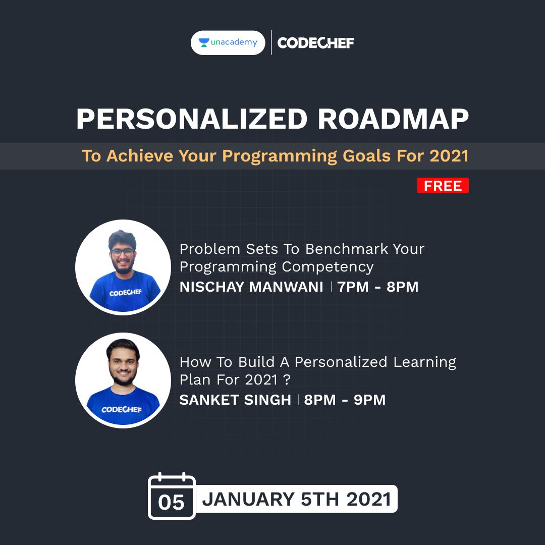 CodeChef on LinkedIn: #programming #codechef #unacademy #newyear2021 CodeChef on LinkedIn: #programming #codechef #unacademy #newyear2021