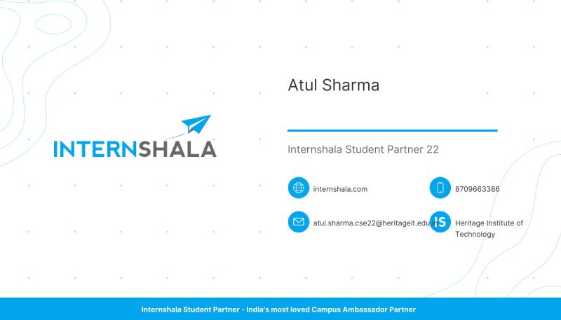 Atul Sharma on LinkedIn: #internshalastudentpartner # ... Atul Sharma on LinkedIn: #internshalastudentpartner # ...