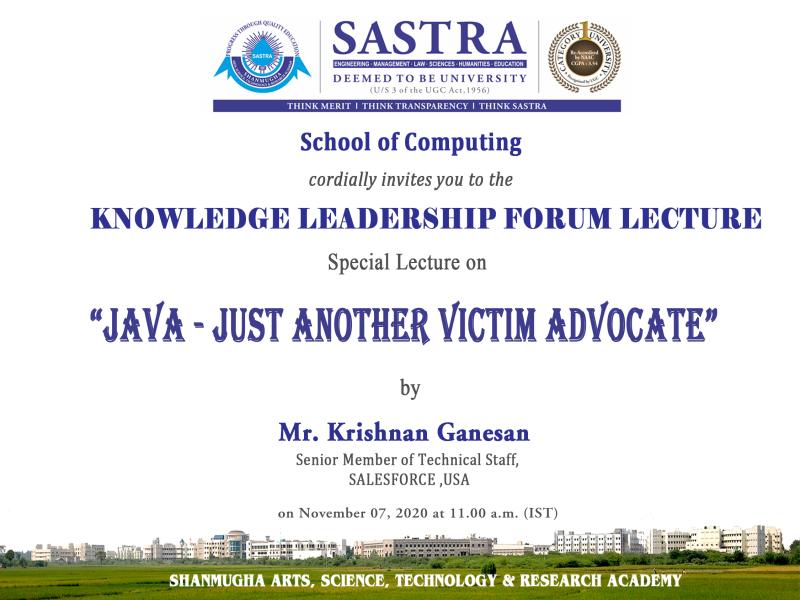 Krishnan Ganesan on LinkedIn: #sastra #salesforce #givingback # ... Krishnan Ganesan on LinkedIn: #sastra #salesforce #givingback # ...