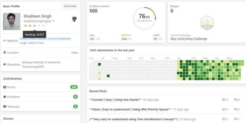 Shubham Singh on LinkedIn: #consistent #leetcode #consistency #coding # ... Shubham Singh on LinkedIn: #consistent #leetcode #consistency #coding # ...
