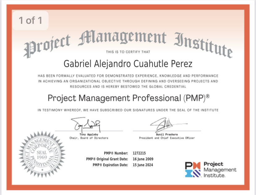 Gabriel Cuahutle on LinkedIn: I just renewed my PMP Certification. PMP ... Gabriel Cuahutle on LinkedIn: I just renewed my PMP Certification. PMP ...