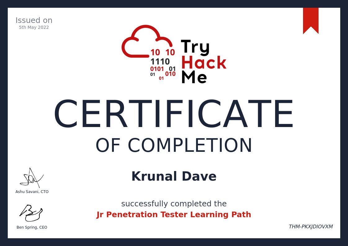 Krunal Dave on LinkedIn: #tryhackme #windows #privesc # ... Krunal Dave on LinkedIn: #tryhackme #windows #privesc # ...