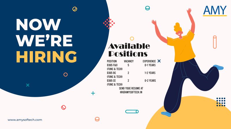 Nihal Singh on LinkedIn: #helpinghands #d365fo #hiring #freshers #d365 Nihal Singh on LinkedIn: #helpinghands #d365fo #hiring #freshers #d365