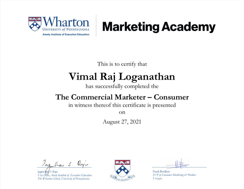 Vimal Raj on LinkedIn: #executiveeducation #consumermarketing Vimal Raj on LinkedIn: #executiveeducation #consumermarketing