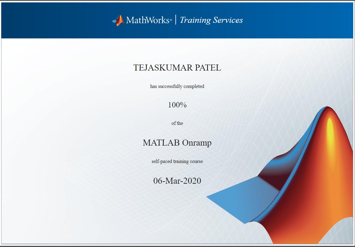 Tejas Patel on LinkedIn: #matlab #mathworks Tejas Patel on LinkedIn: #matlab #mathworks
